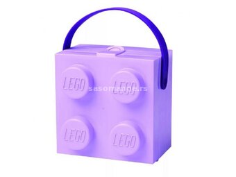 LEGO KUTIJA ZA UŽINU SA RUČKOM: LAVANDA