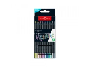 Drvene bojice Faber Castell Black Edition 1/12 metalik 116415