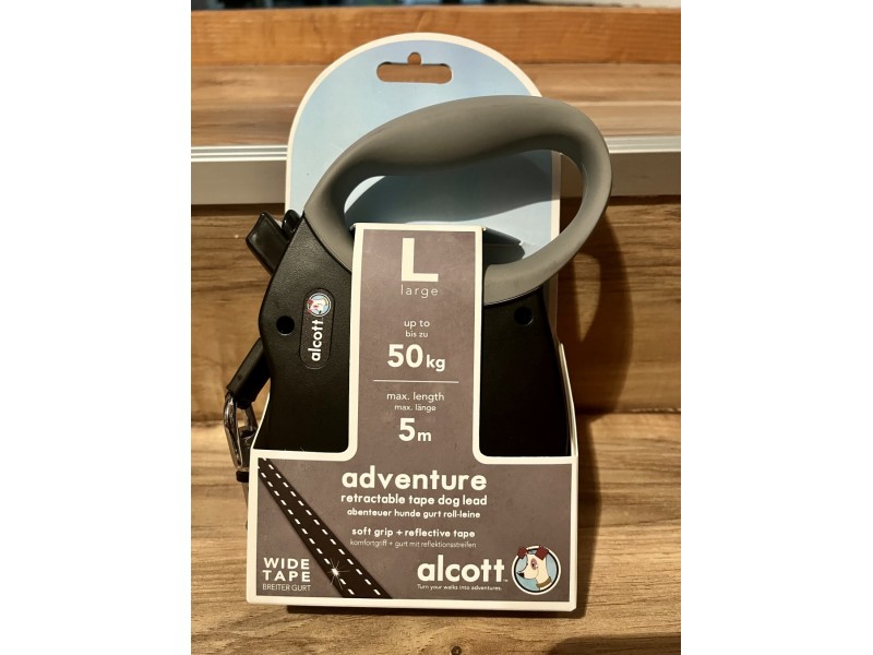 ALCOTT Povodac za pse, size L, traka do 5 met do 50 kg