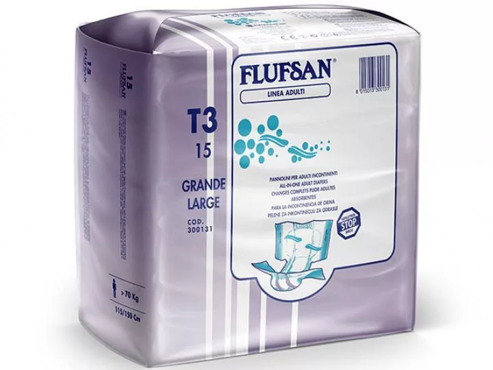 Flufsan noćne pelene Regular, preko 70kg