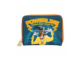 Disney Goofy Movie Powerline All Access Pass Zip Around Wallet