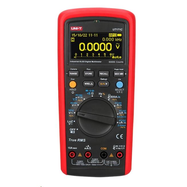 Prenosni multimetar UT171C | UNI-T, Digital Industrial Multimeter, OLED 60000, True RMS, Li-ion 7,4V 2000mAh