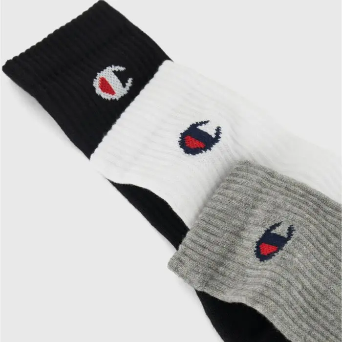 Crew Socks 3Pack Grey - Champion