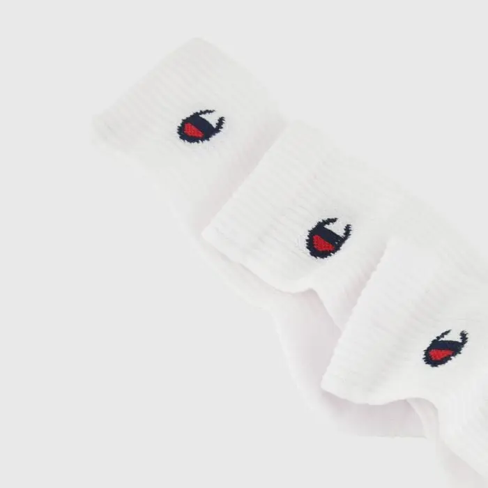 Crew Socks 3Pack White - Champion