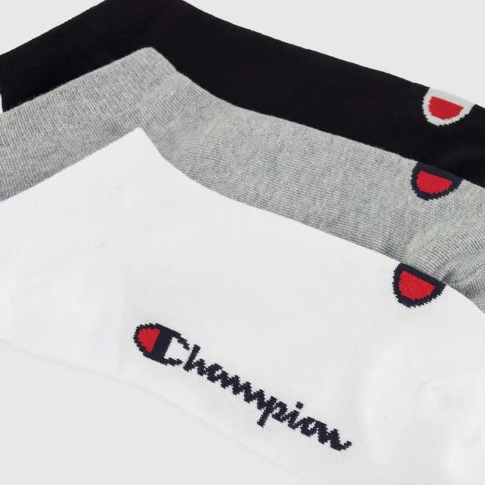 Low Cut Socks 3Pack Grey - Champion