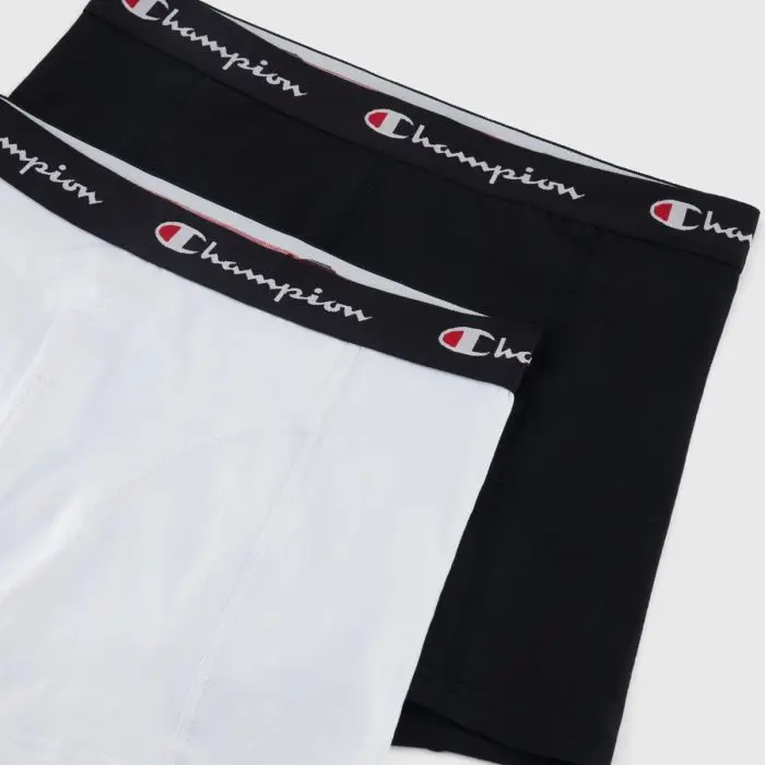 Men‘s Smooth Seam Boxers 2Pack White/Black - Champion