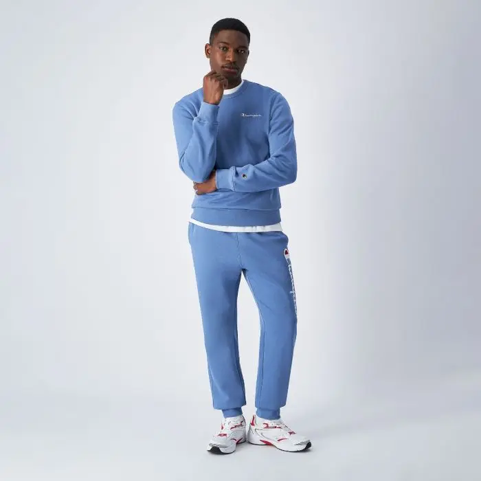 Fleece Big Logo Joggers Blue - Champion