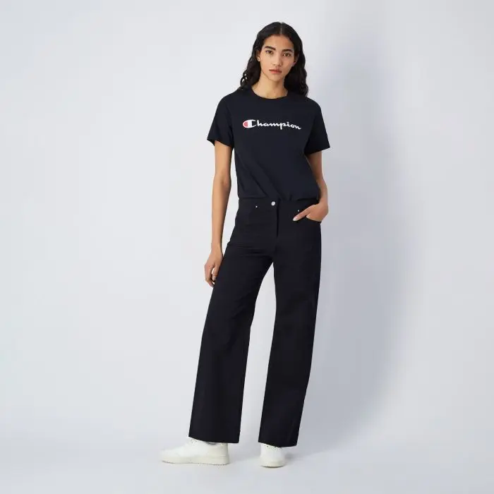 Women‘s Big Logo Jersey T-Shirt Black - Champion