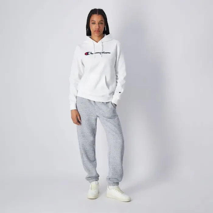 Women‘s Big Logo Slim Fit Hoodie White - Champion