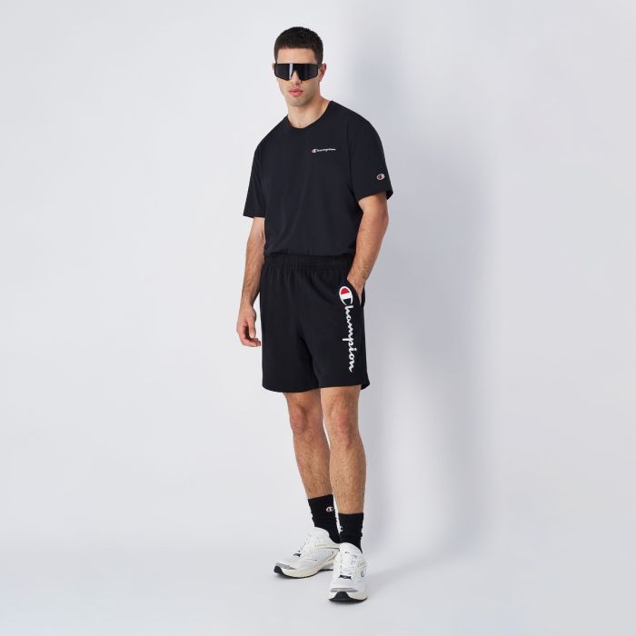 Big Logo French Terry Shorts Black - Champion