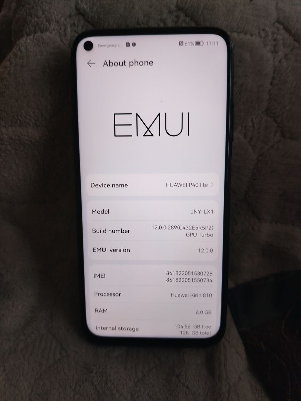 Huawei P40 lite, 128 GB, bоја - Crna, Face ID, Otisak prsta, Dual SIM