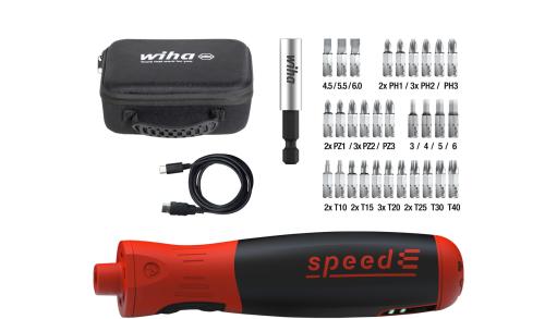 Wiha 45791 speedE® PocketDrive akumulatorski odvijač sa 31-delnim setom bitova