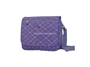 TORBA NA RAME PULSE VIOLET PLAID