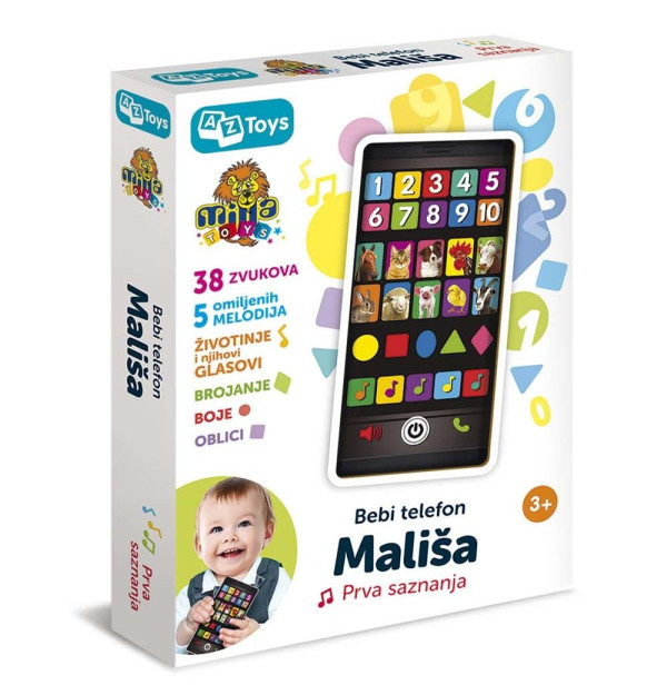 Igracka Bebi Telefon MALIŠA, AZ Toys