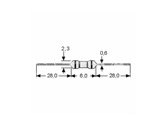 OTPORNIK UGLJENI 5% 39R 1/4W OTP1/4W39R