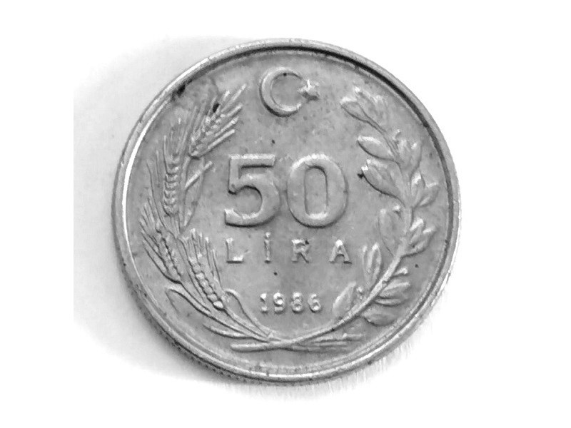 ** TURSKA - 50 LIRA 1986. **