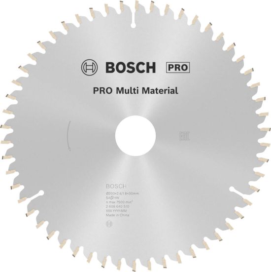 Bosch PRO Multi Material list kružne testere 200x2.4x30 mm 54z HLTCG max 7.500 o/min (2608640510)