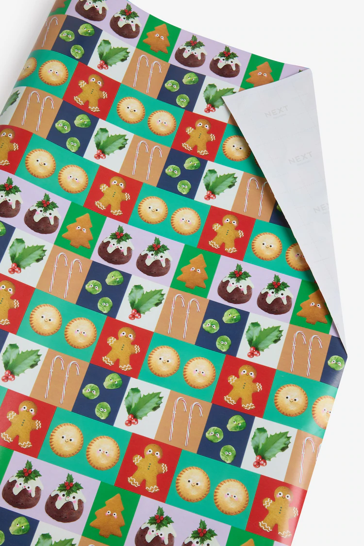 Festive Food Standard Width 15m Christmas Wrapping Paper