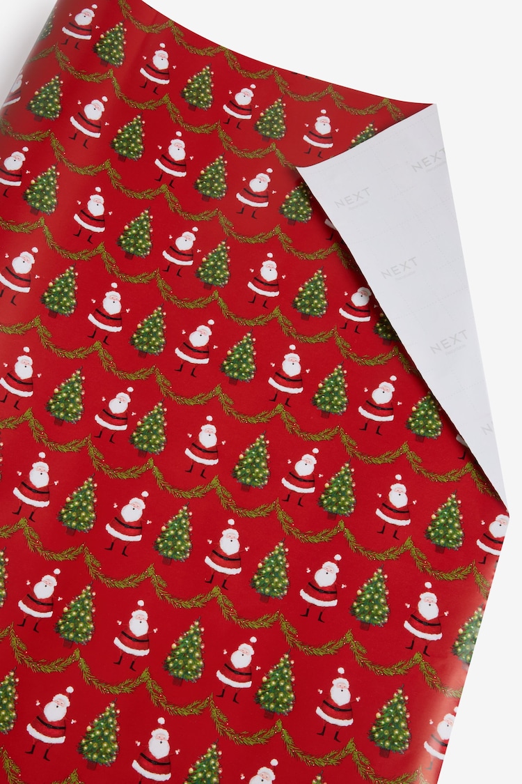 Red Santa Standard Width 15m Christmas Wrapping Paper