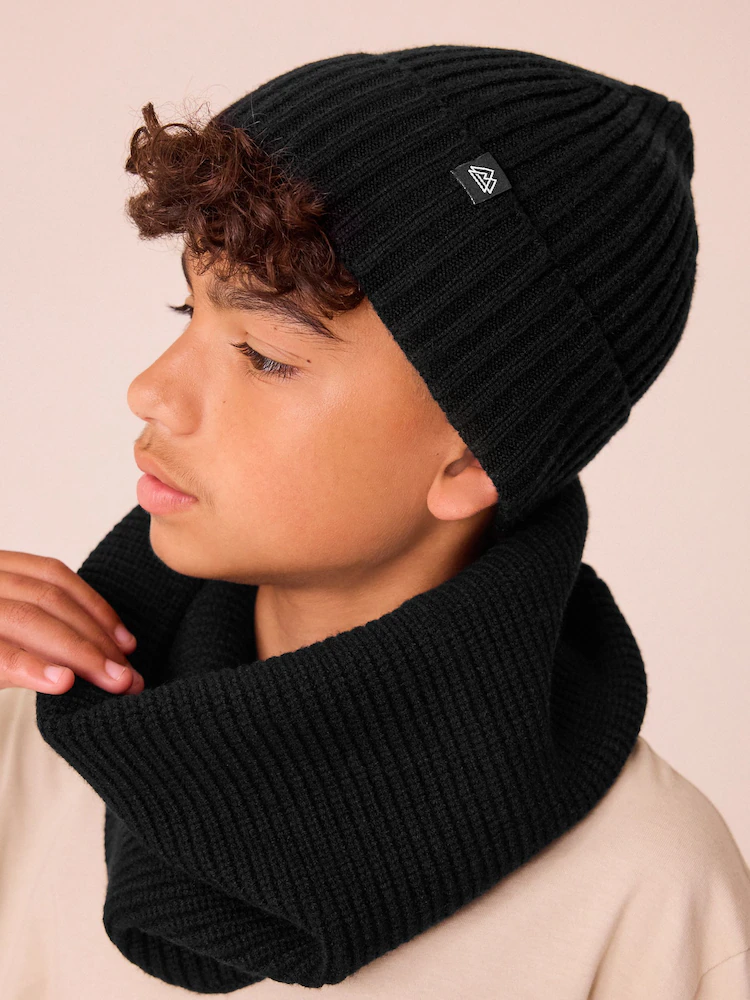 Black Knitted Snood (1-16yrs)