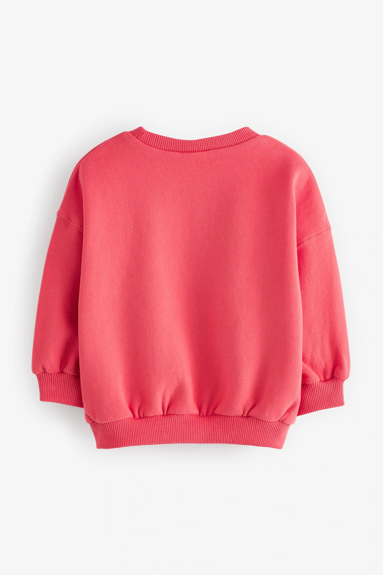 Coral Pink Sweatshirt (3mths-7yrs)