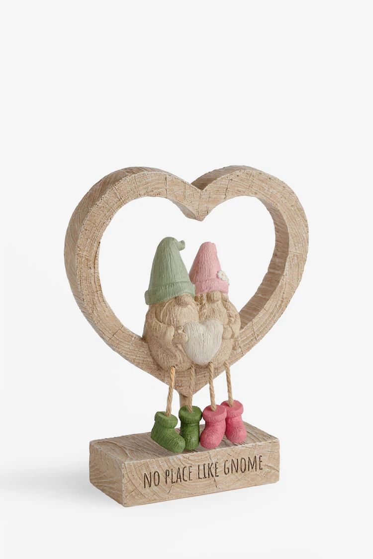 Natural Gonk Heart Ornament