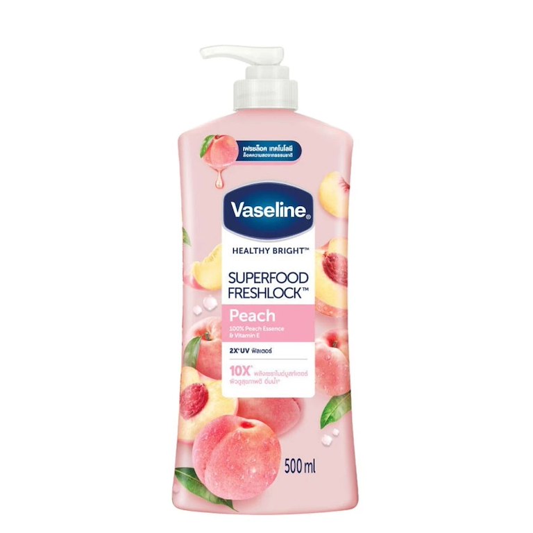 VASELINE LOSION ZA TELO 500ML SUPERFOOD PEACH PUMPICA