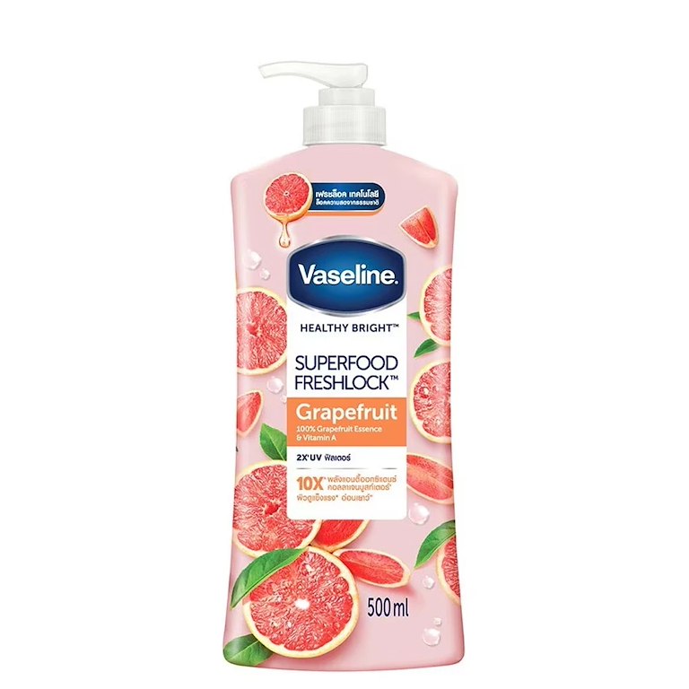 VASELINE LOSION ZA TELO 500ML SUPERFOOD GRAPEFRUIT PUMPICA