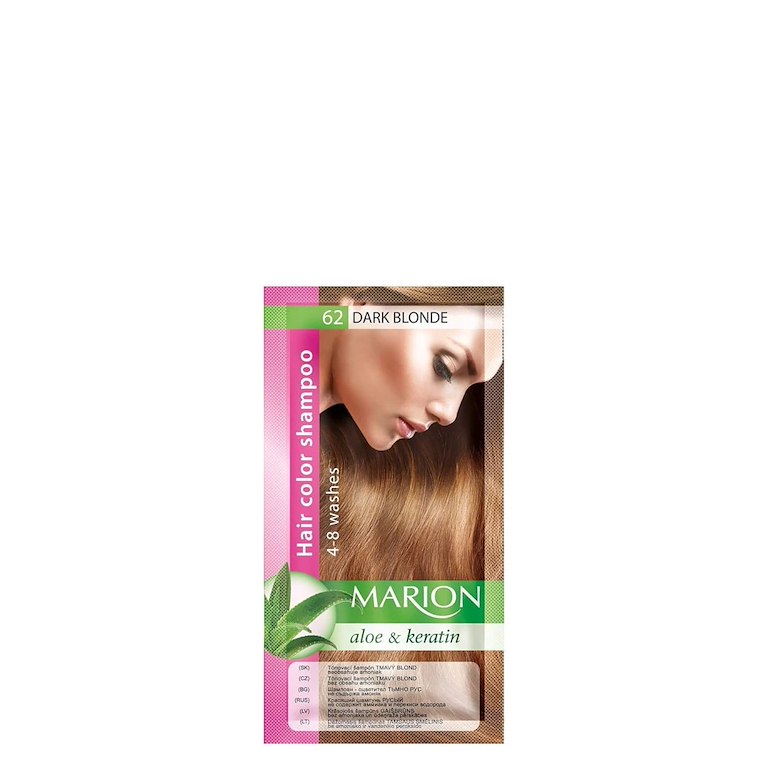 MARION COLOR ŠAMPON 40ML ALOE&KERATIN 62 DARK BLONDE