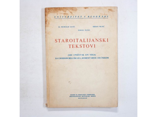 Staroitalijanski tekstovi