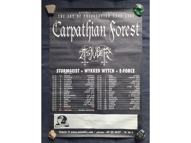 CARPATHIAN FOREST European Tour 2005 Plakat