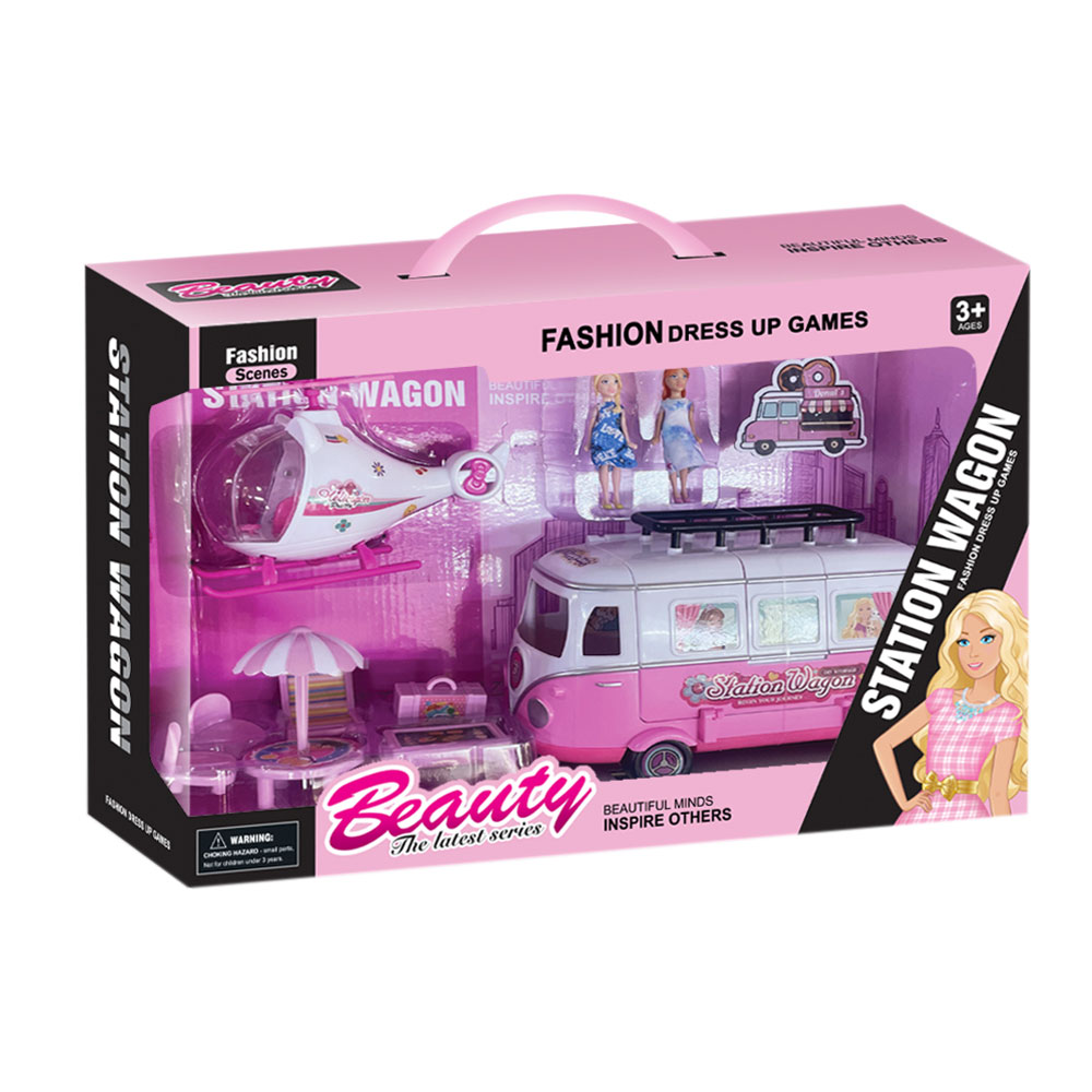 Beauty kombi set sa lutkama i helikopterom