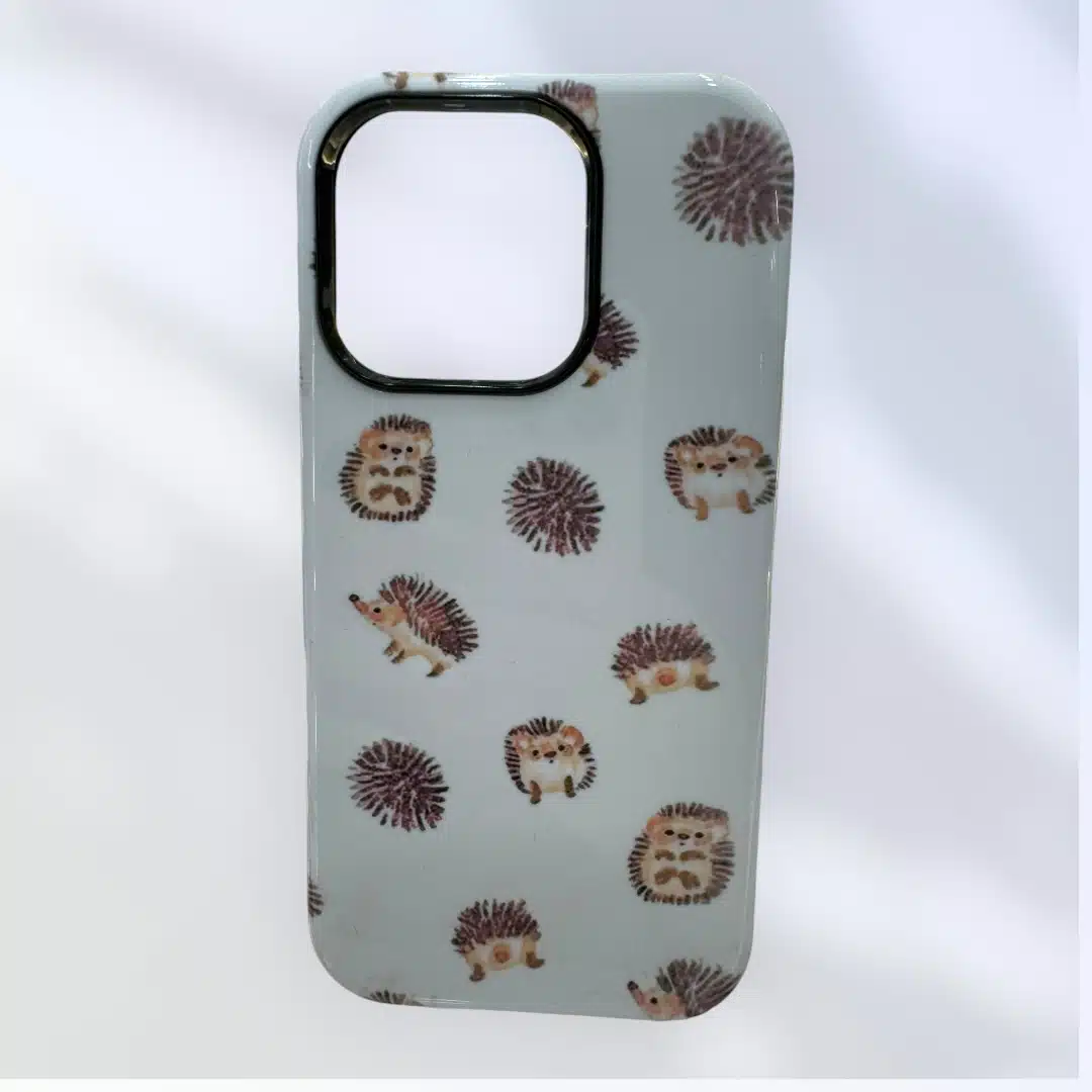 Maska Glossy Print za iPhone 16 pro hedgehog