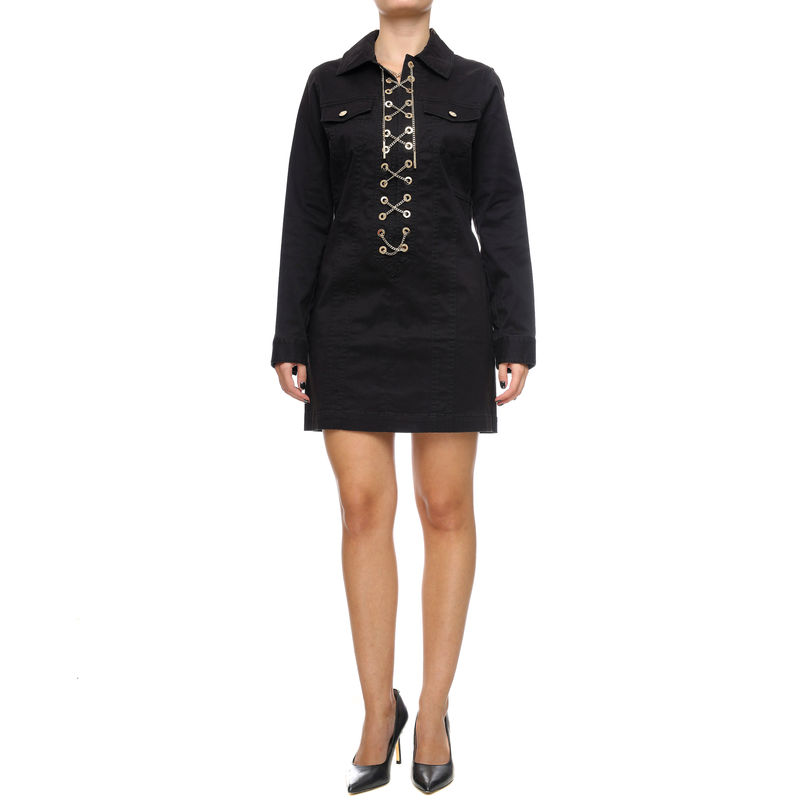 Ženska haljina Michael Kors Lace Up Ls Dress