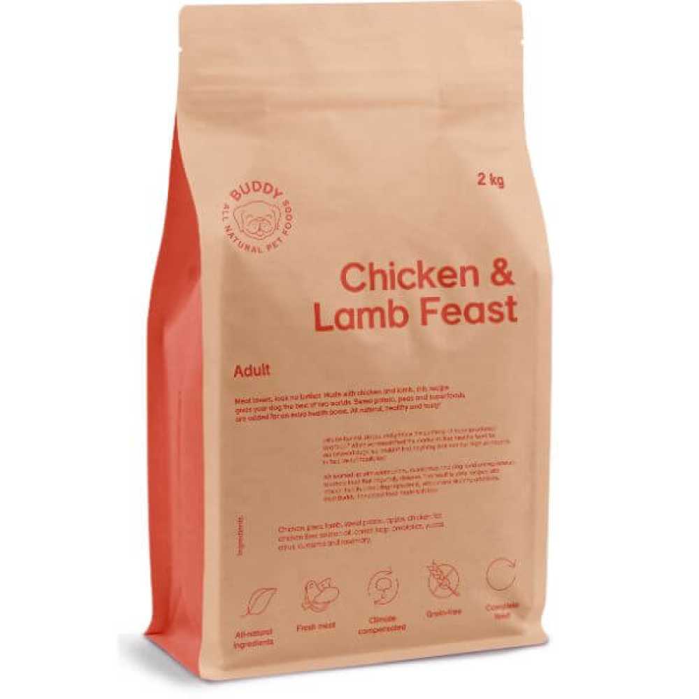 Buddy hrana za pse Chicken and lamb feast - Piletina i jagnjetina 2kg