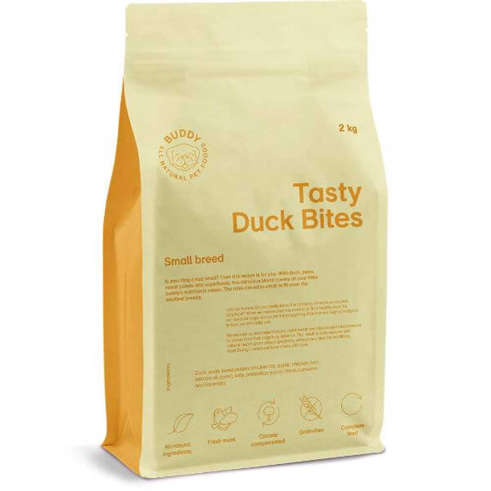 Buddy hrana za pse Tasty duck bites Small breed - Pačetina 2kg