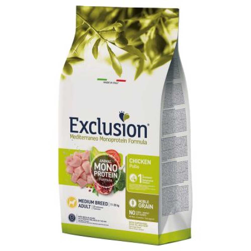 Exclusion Monoprotein hrana za pse Adult Medium - Piletina 12kg