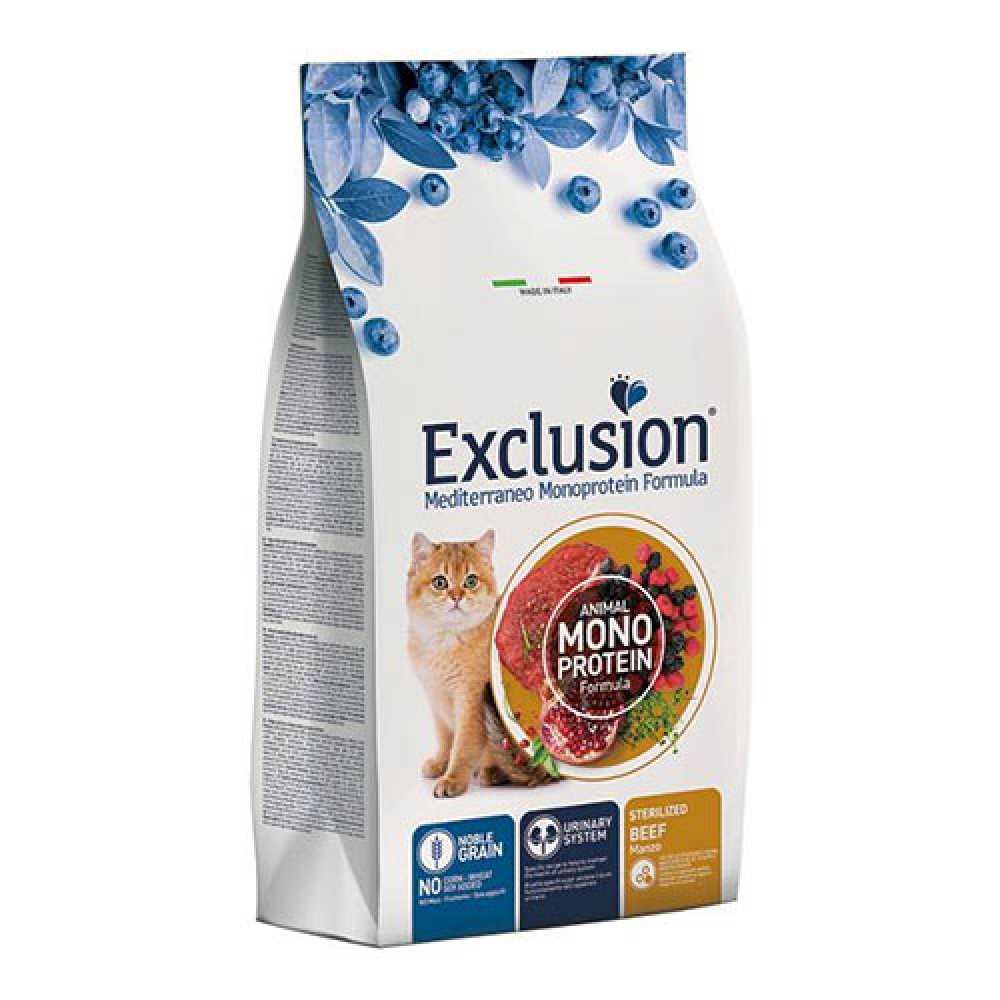 Exclusion Monoprotein hrana za mačke Adult Sterilised - Govedina 12kg