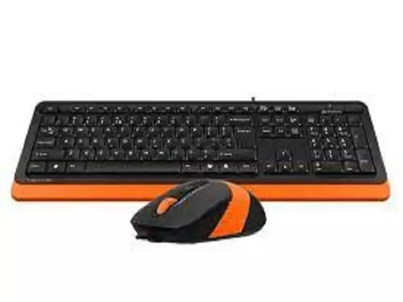 A4 TECH F1010 FSTYLER USB US NARANDŽASTA TASTATURA + USB NARANDŽASTI MIŠ TAS01073