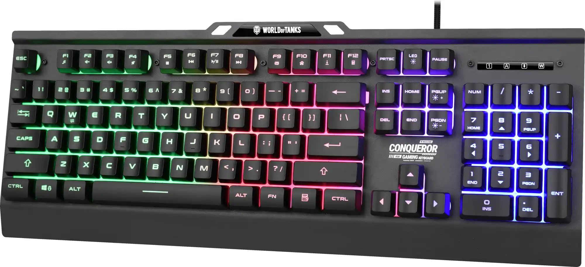 TASTATURA YENKEE YKB WT200US CONQUEROR MEMBRANSKA, POZADINSKO OSVETLJENJE