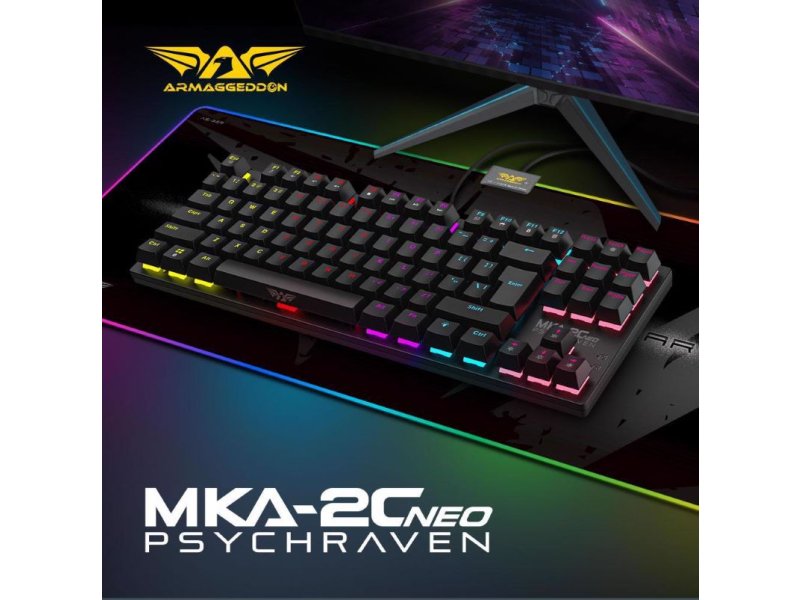 ARMAGGEDDON BEŽIČNA MEHANIČKA TASTATURA – MKA-2C NEO PSYCHRAVEN (TACTILE)