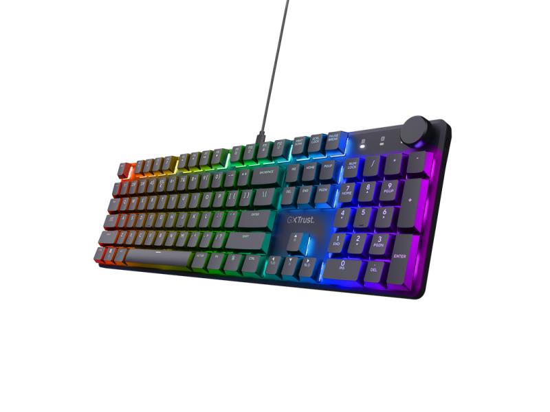 TRUST TASTATURA GXT866 TORIX ŽIČNA GAMING MEHANIČKA US CRNA