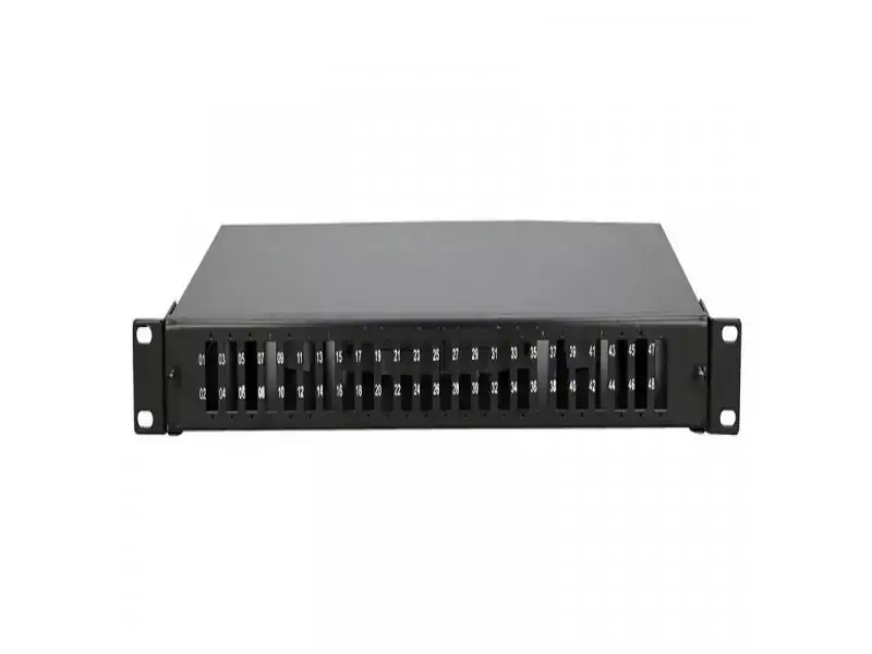 EXTRALINK PATCH PANEL 24 DUPLEX SC/ 48 PORTA SA KASETOM, BEZ MODULA, CRNI