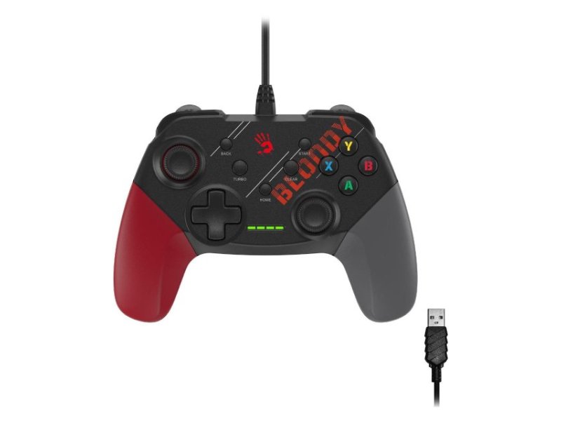 A4 TECH GP30 BLOODY WIRED GAMEPAD, USB, SPORTS RED