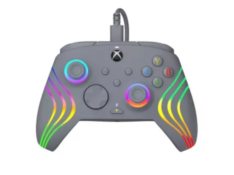 PDP XBOX WIRED CONTROLLER AFTERGLOW WAVE GREY