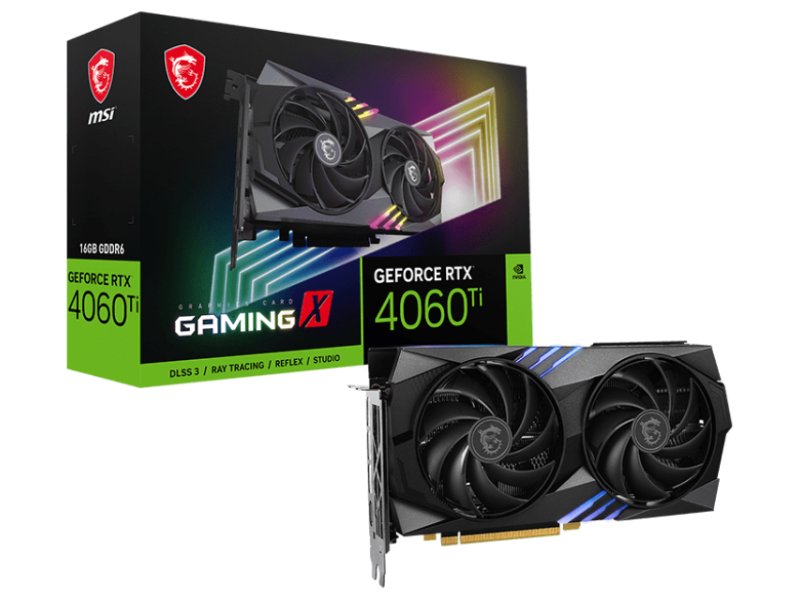 MSI NVIDIA GEFORCE RTX 4060 TI 16GB 128BIT RTX 4060 TI GAMING X 16G GRAFIČKA KARTA