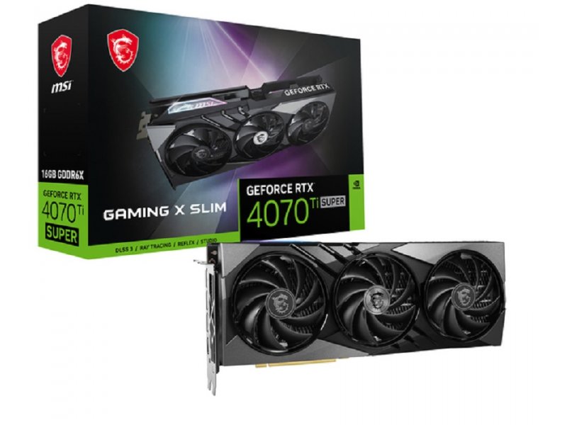 MSI GEFORCE RTX 4070 TI SUPER 16G GAMING X SLIM GRAFIČKA KARTICA