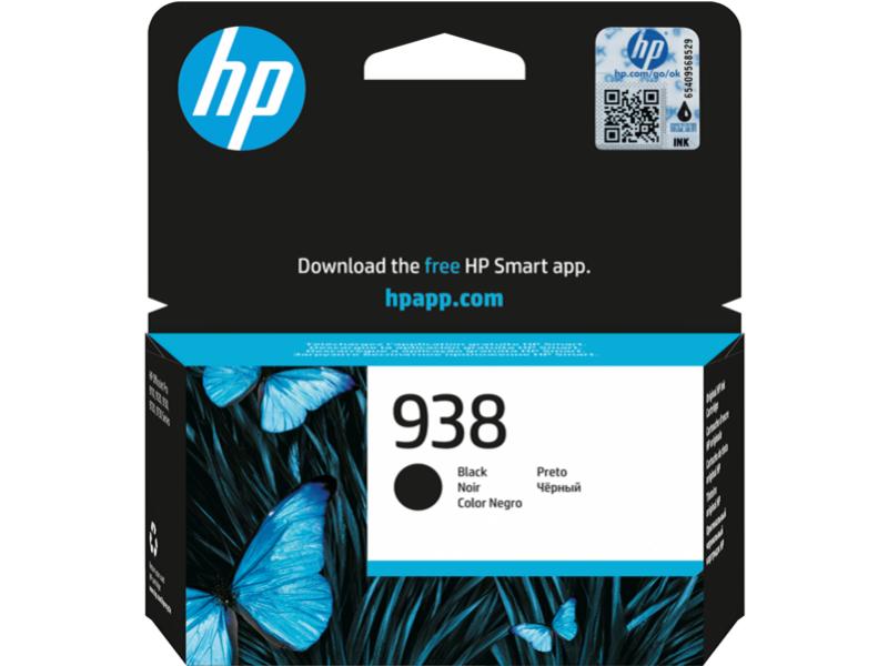 HP 938 BLACK ORIGINAL INK CARTRIDGE (4S6X8PE)