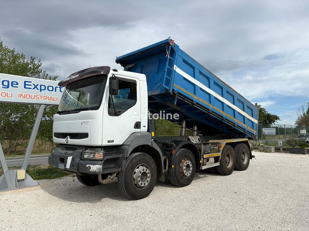 Renault KERAX DCI 420 ribaltabile trilaterale 4 ASSI kiper