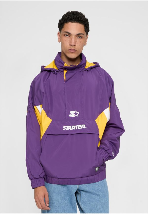 MEN'S STARTER WINDBREAKER PURPLE/YELLOW/WHITE
